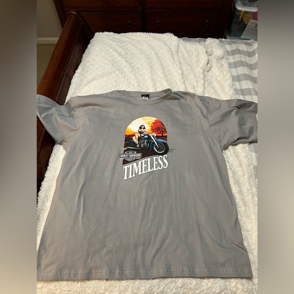 Harley-Davidson | Shirts | Harley Davidson Shirt Size 3x Gray Pinup ...